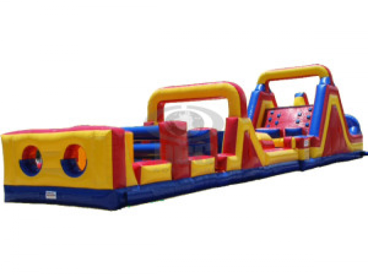 Obstacle Course (68 ft.) and Rock-Climbing Wall - T & L Rental and ...
